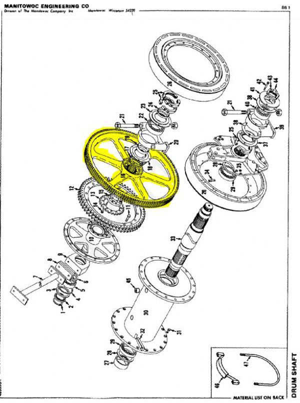 Craneparts.com. Manitowoc Gear Assembly