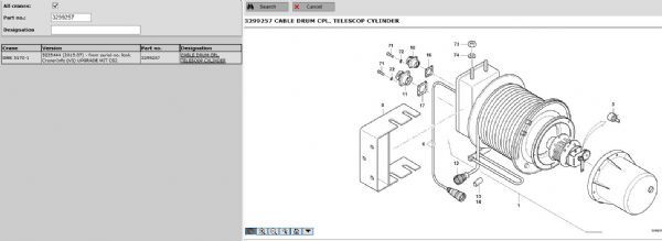 Craneparts.com. Grove Cable Drum