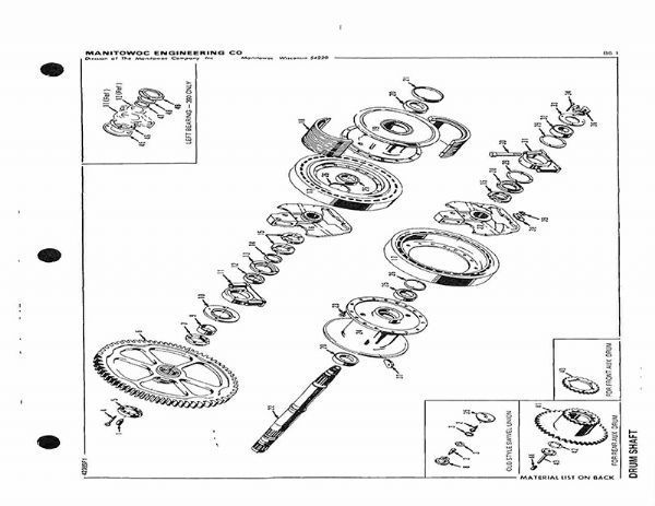 Craneparts.com. Manitowoc Drum Shaft Assembly