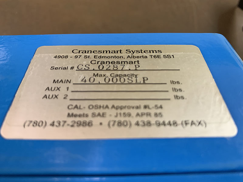 Craneparts.com. Cranesmart Load Display CS.0287.P